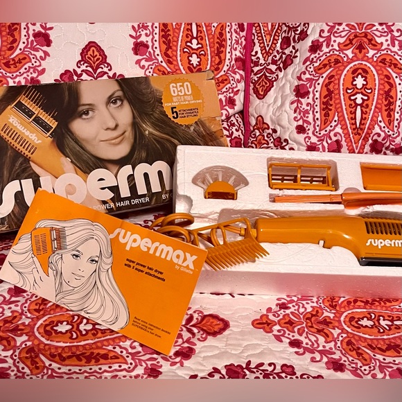 gillette | Hair | Rare Supermax By Gillette Super Power Hair Dryer With ...